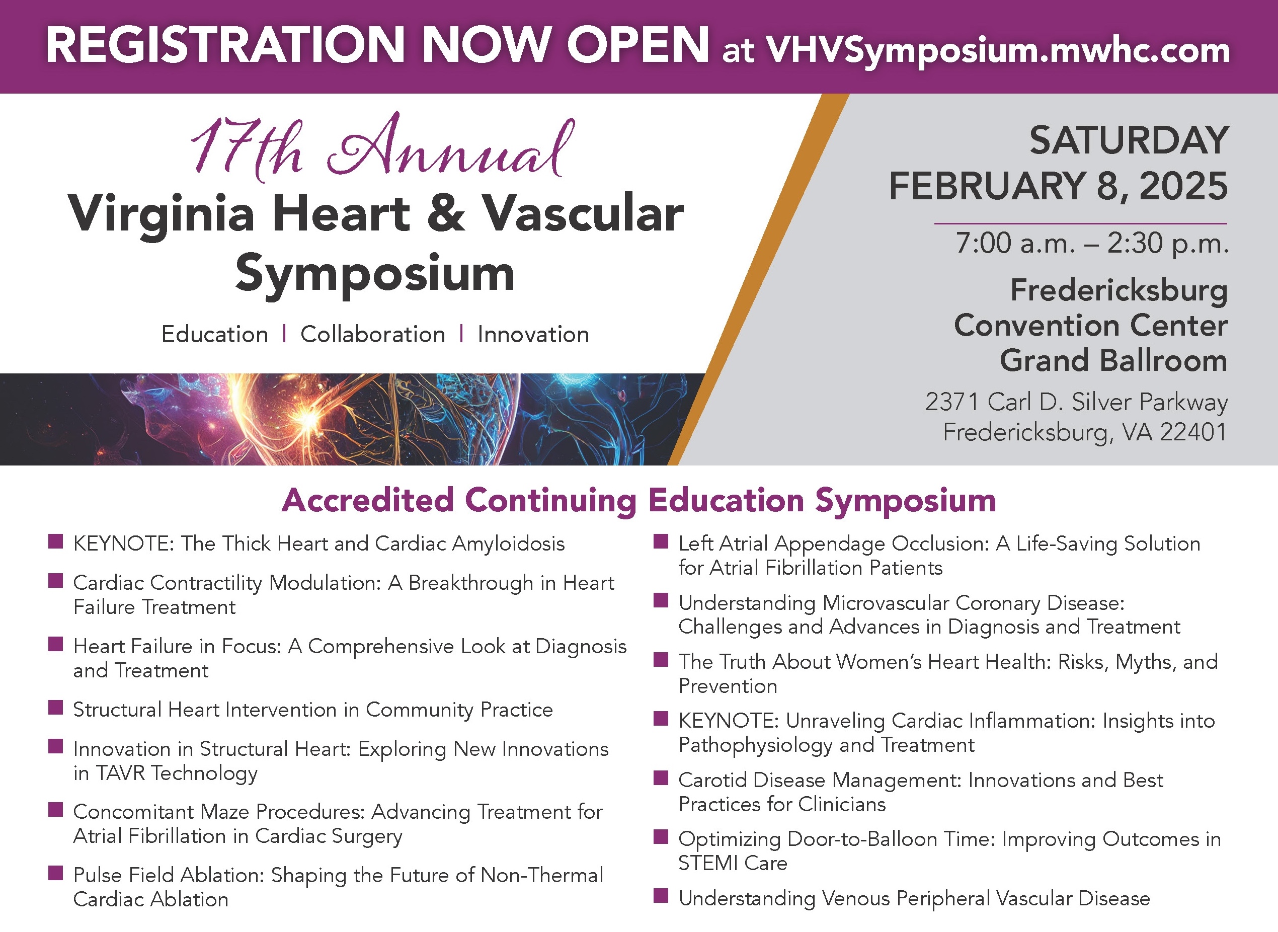 Virginia Heart & Vascular Symposium | Mary Washington Healthcare