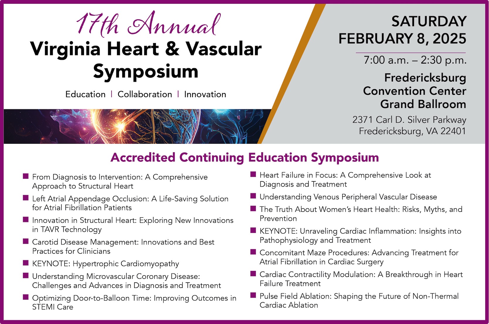 Virginia Heart & Vascular Symposium | Mary Washington Healthcare
